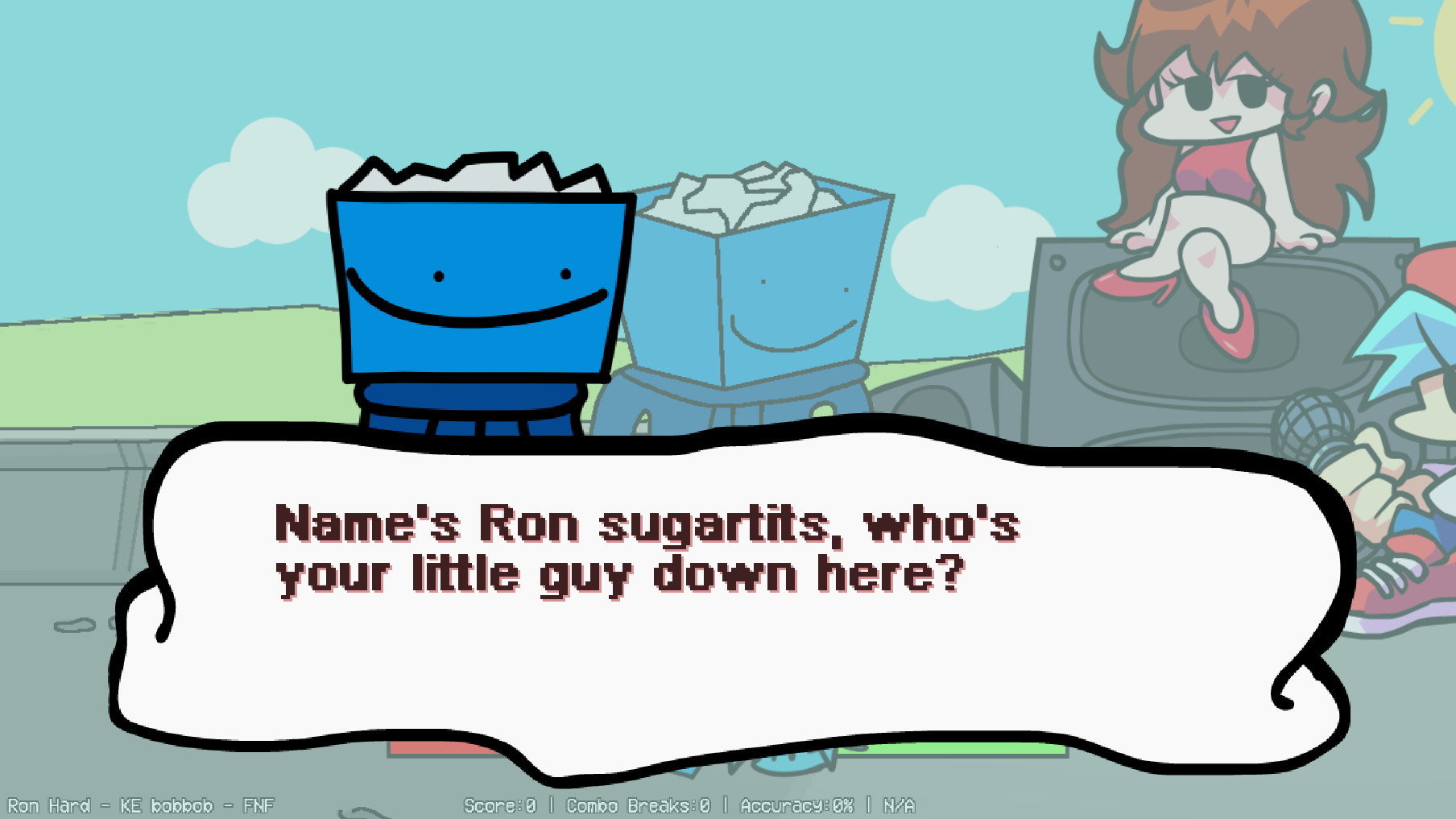 D-Side Ron (SkinMod) Mod for Friday Night Funkin' | FNF Mods