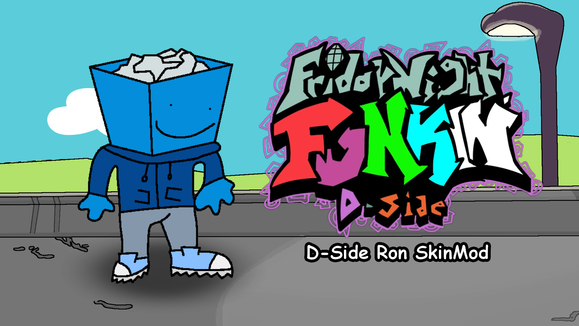 D-Side Ron (SkinMod) Mod for Friday Night Funkin' | FNF Mods