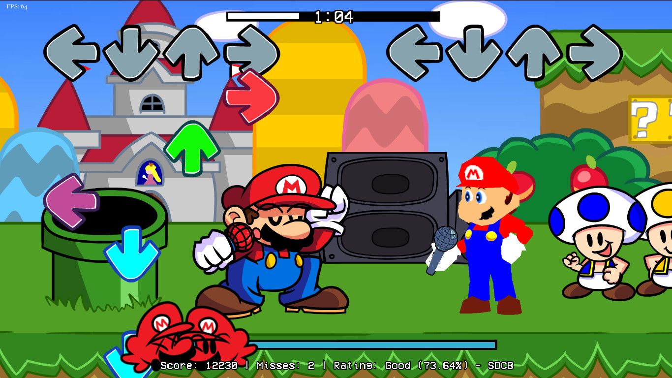playable Mario 64 mario! [Friday Night Funkin'] [Mods]