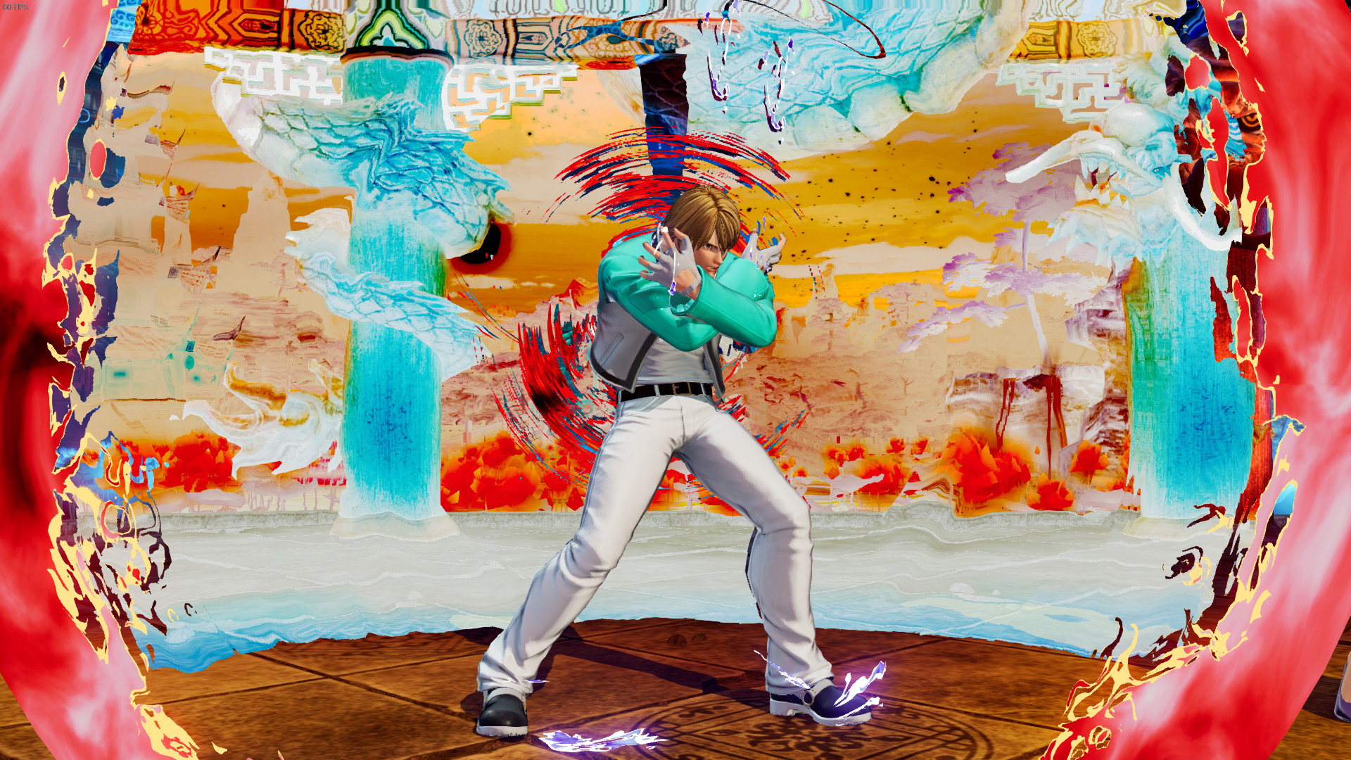 White/Cyan Rock (P8) Mod for The King of Fighters XV | KoFXV Mods