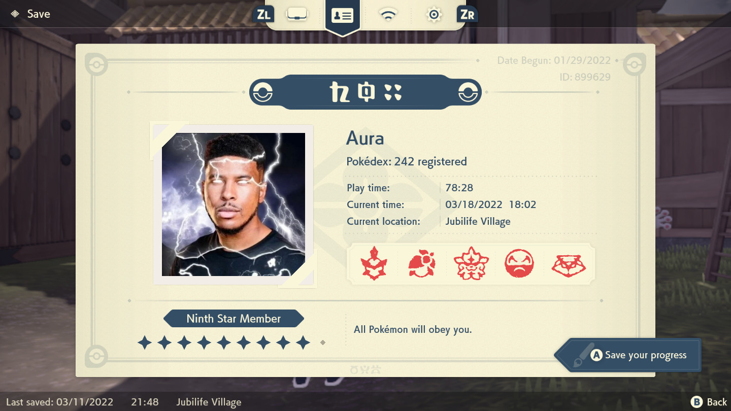 low tier god save screen image Mod for Pokémon Legends: Arceus | PLA Mods
