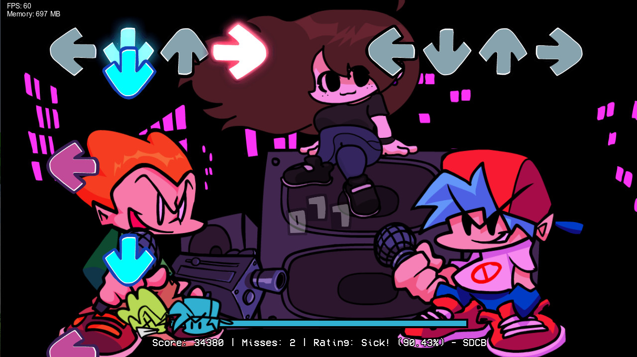 Cyan over Girlfriend [Friday Night Funkin'] [Mods]