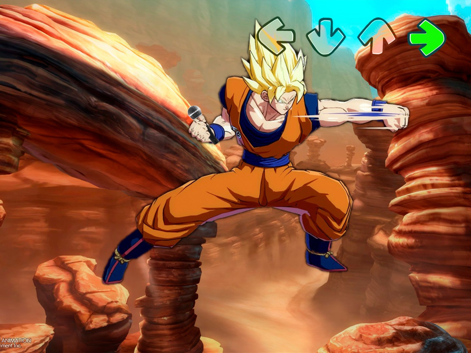 Goku Super Saiyan Mod for Friday Night Funkin' | FNF Mods