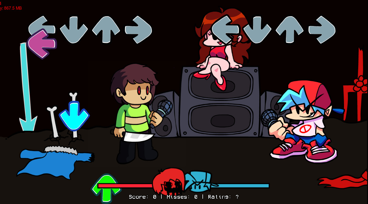 FNF Vs Chara Psych Engine port Mod for Friday Night Funkin' | FNF Mods