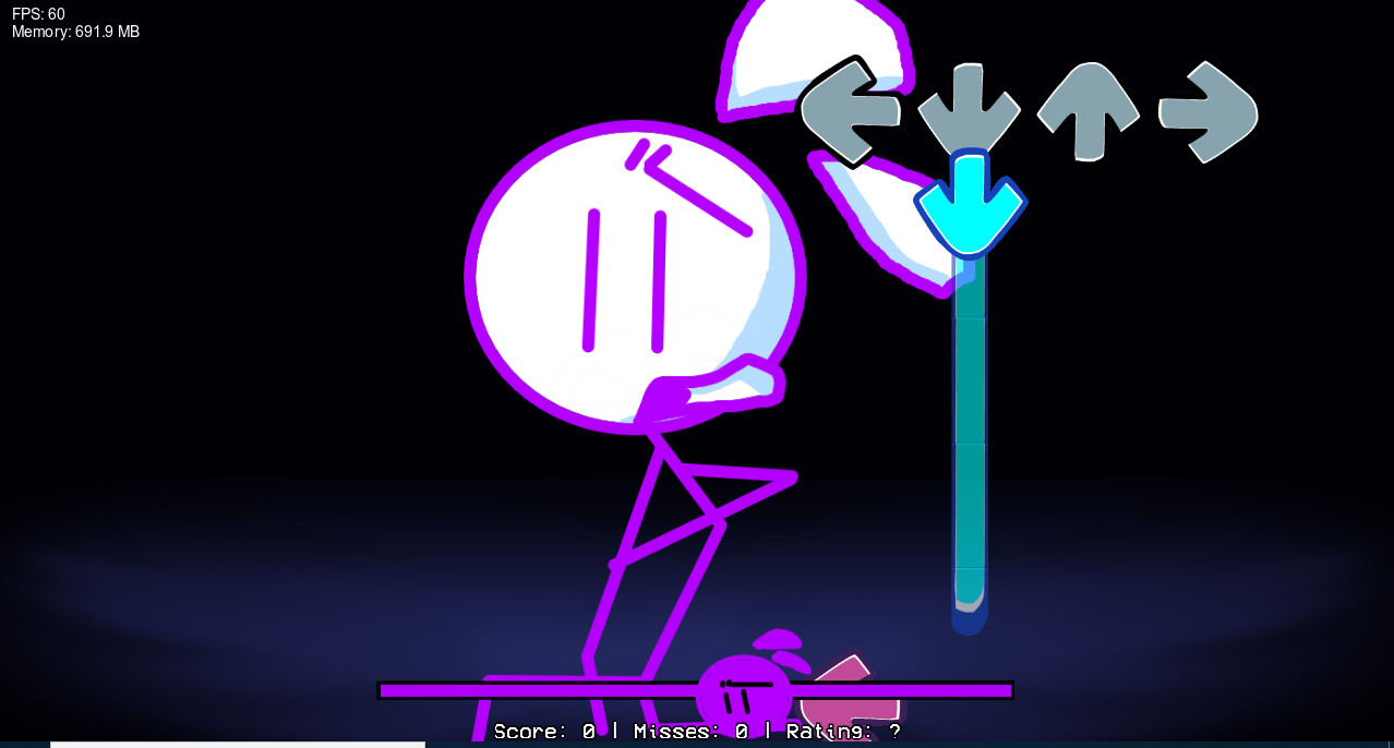 Stic man over chaos nightmare! [Friday Night Funkin'] [Mods]