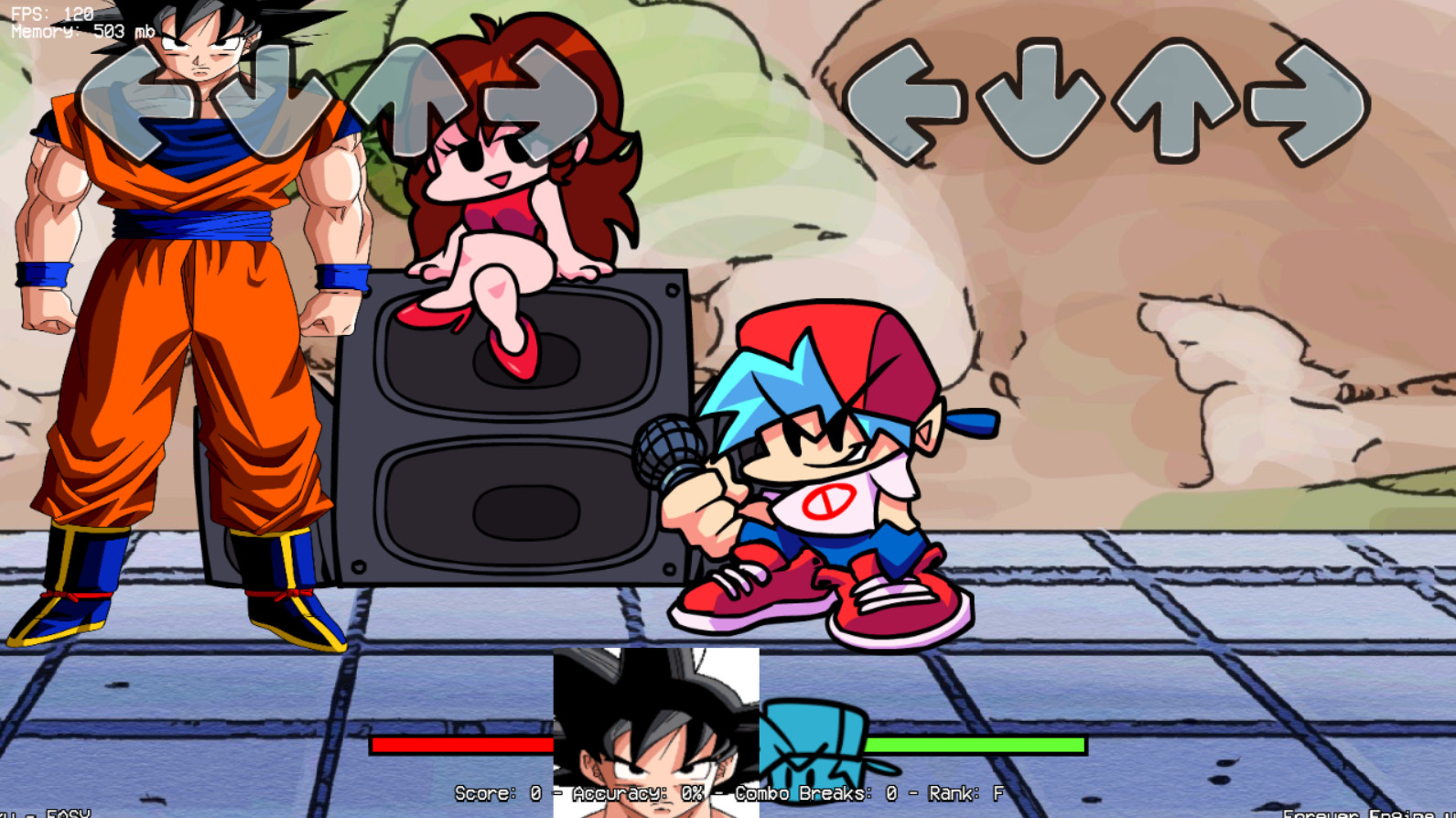 VS Goku Retro Edition Mod for Friday Night Funkin' | FNF Mods