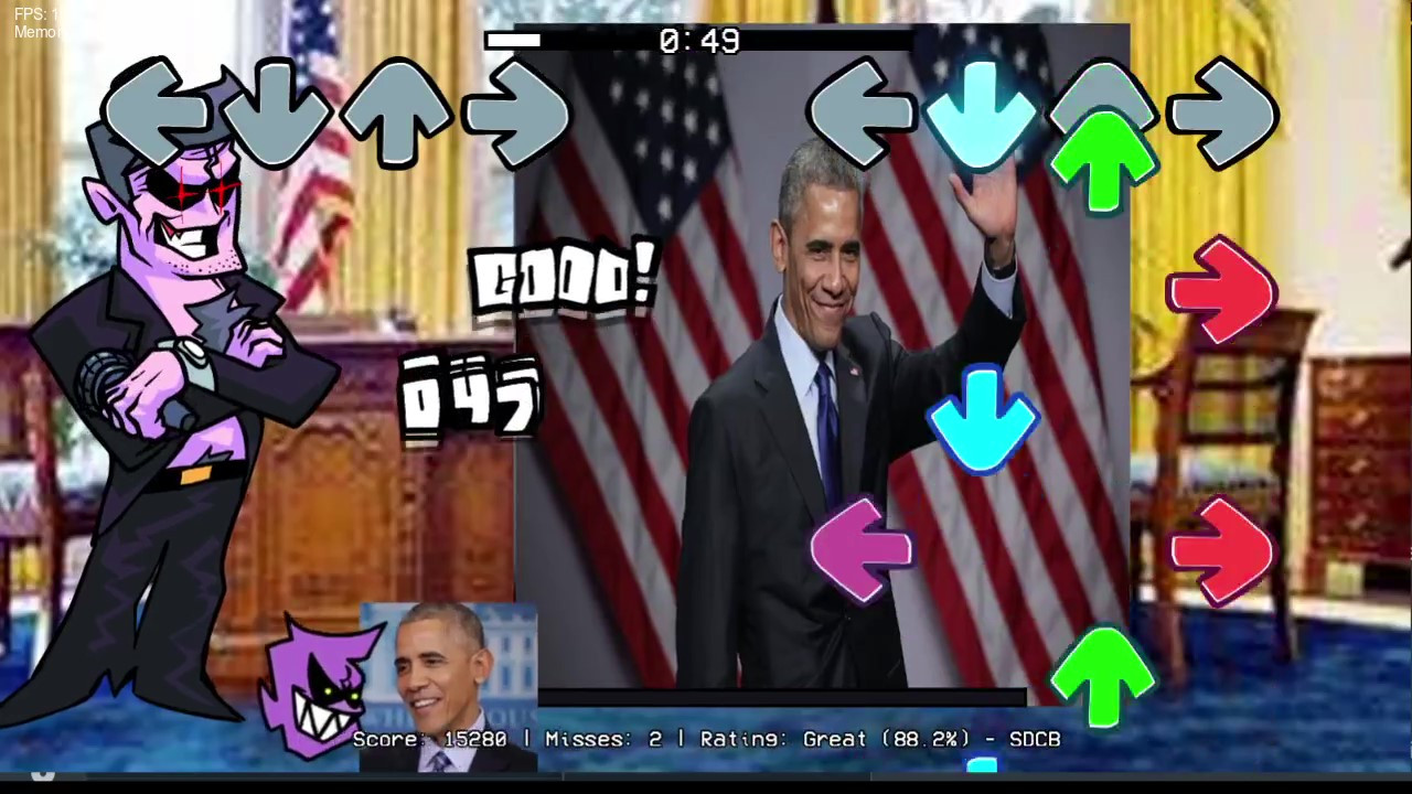FNF Obama Beat Box + Rude Buster Mod Mod for Friday Night Funkin' | FNF ...