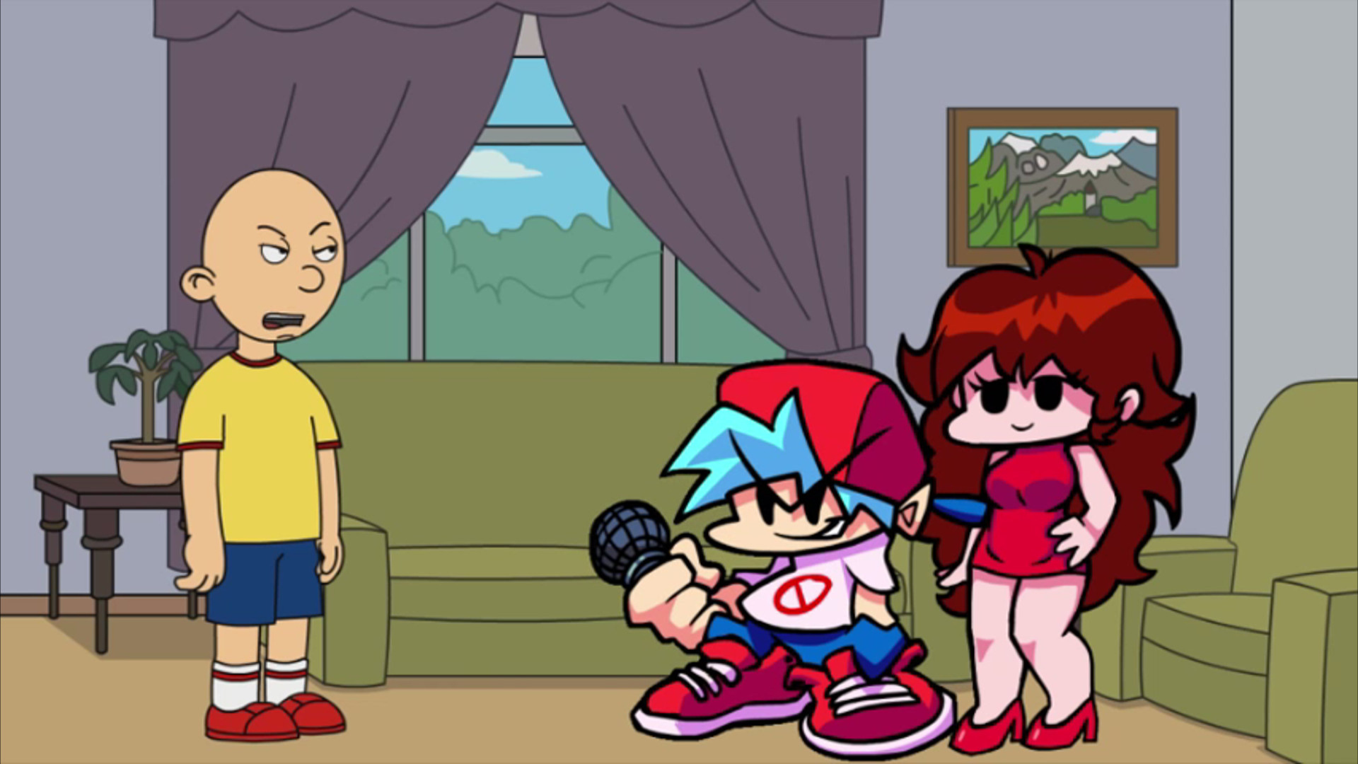 GoAnimate Funkin' Vs Caillou V2! Mod for Friday Night Funkin' | FNF Mods