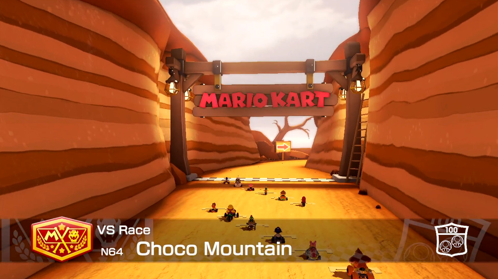 Dry Dry Mountain - N64 Choco Mountain Retexture [Mario Kart 8 Deluxe ...