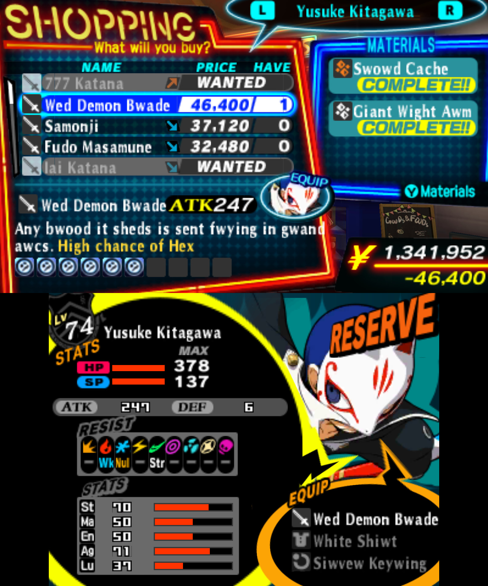 UwU Overhaul -PQ2 Edition- Mod for Persona Q2 | PQ2 Mods