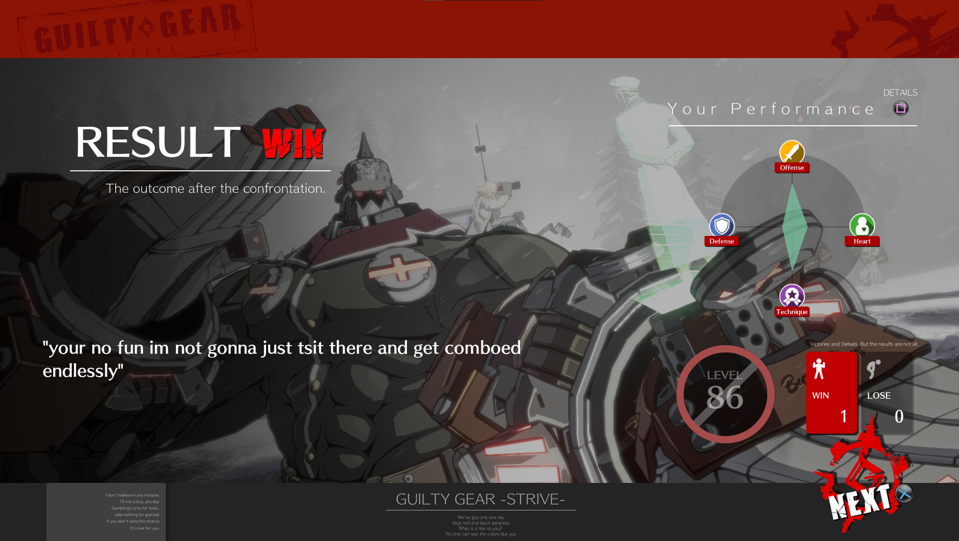 Replace Result Screen Compliments with Scrubquotes Mod for GUILTY GEAR ...