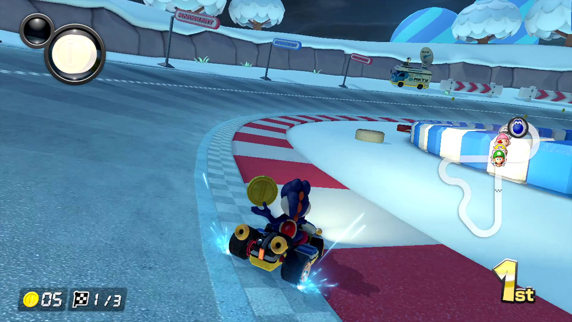 Snowed Circuit - 3DS Toad Circuit Retexture Mod for Mario Kart 8 Deluxe ...