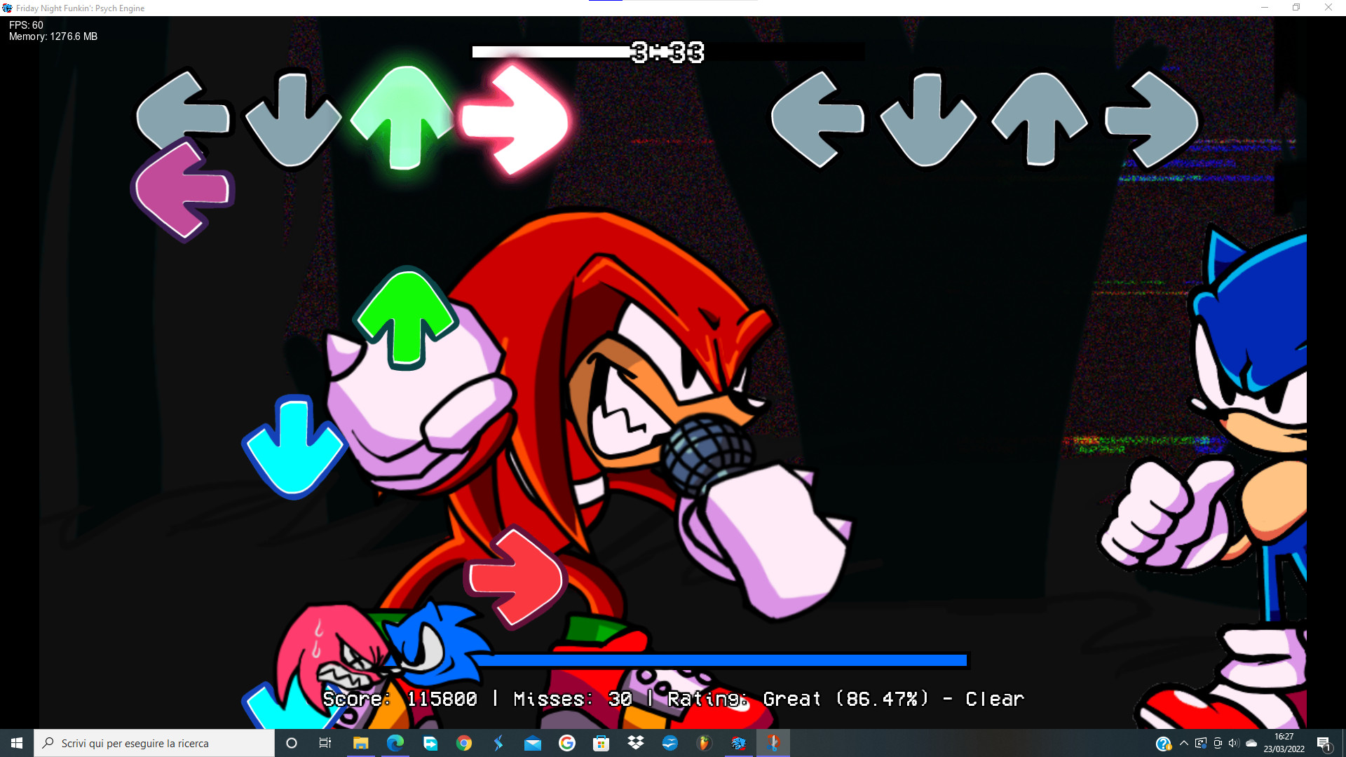 Triple trouble & Knuckles Mod for Friday Night Funkin' | FNF Mods