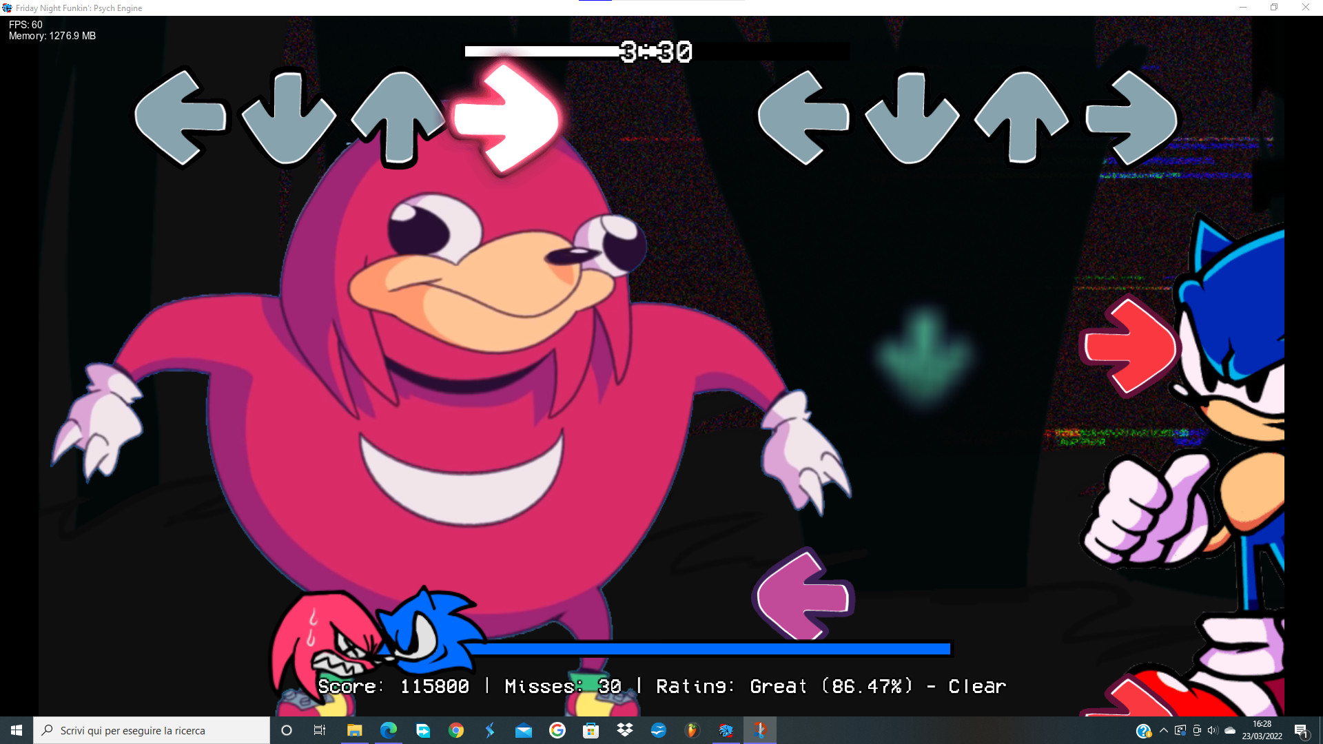 Triple trouble & Knuckles Mod for Friday Night Funkin' | FNF Mods