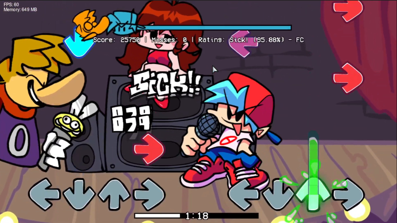 Rayman Mod - 1upCartoons Lums Song [FAN MADE] [Friday Night Funkin'] [Mods]