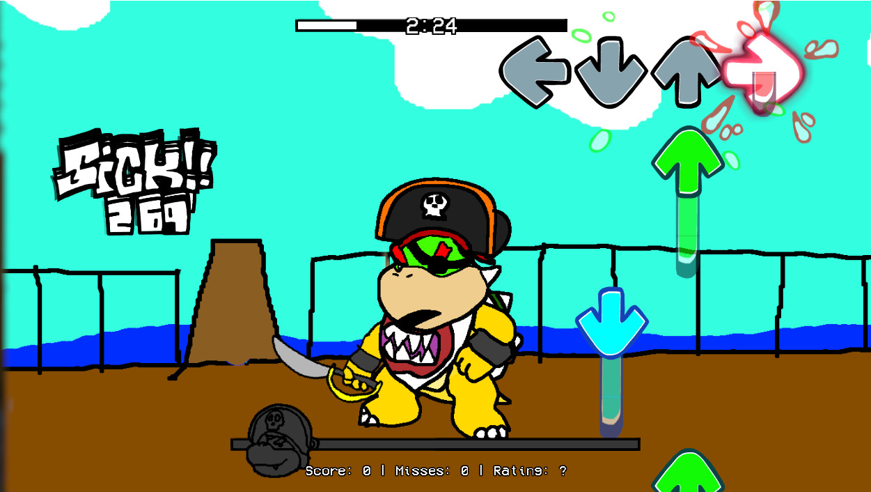 Phantasm But Bowser Jr Faces His Inner Pirate [Friday Night Funkin'] [Mods]