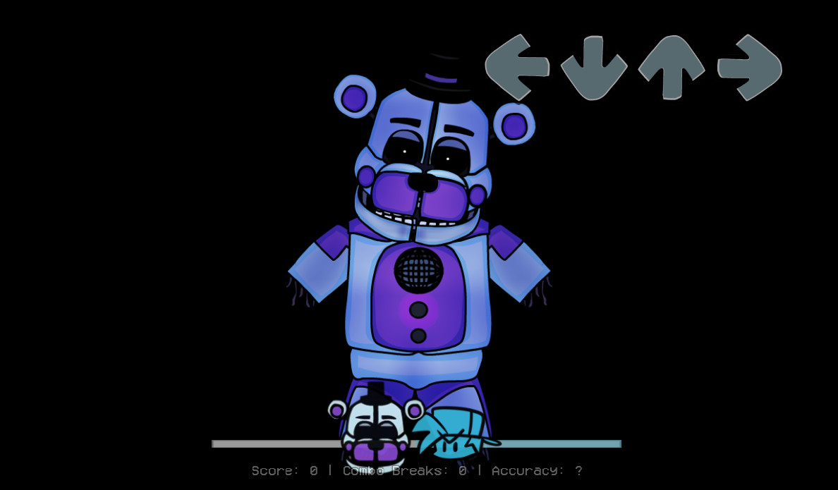 monochrome fnf cover with funtime [Friday Night Funkin'] [Mods]