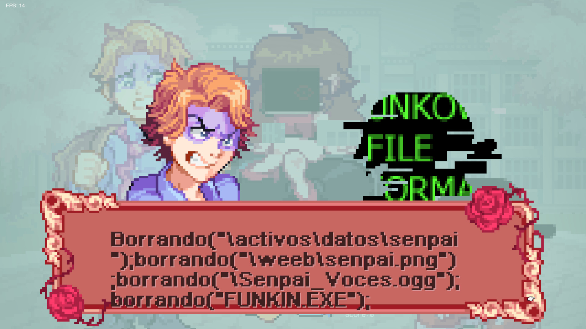 FNF Corruption | Senpai Demo[ES]PA Mod for Friday Night Funkin' | FNF Mods