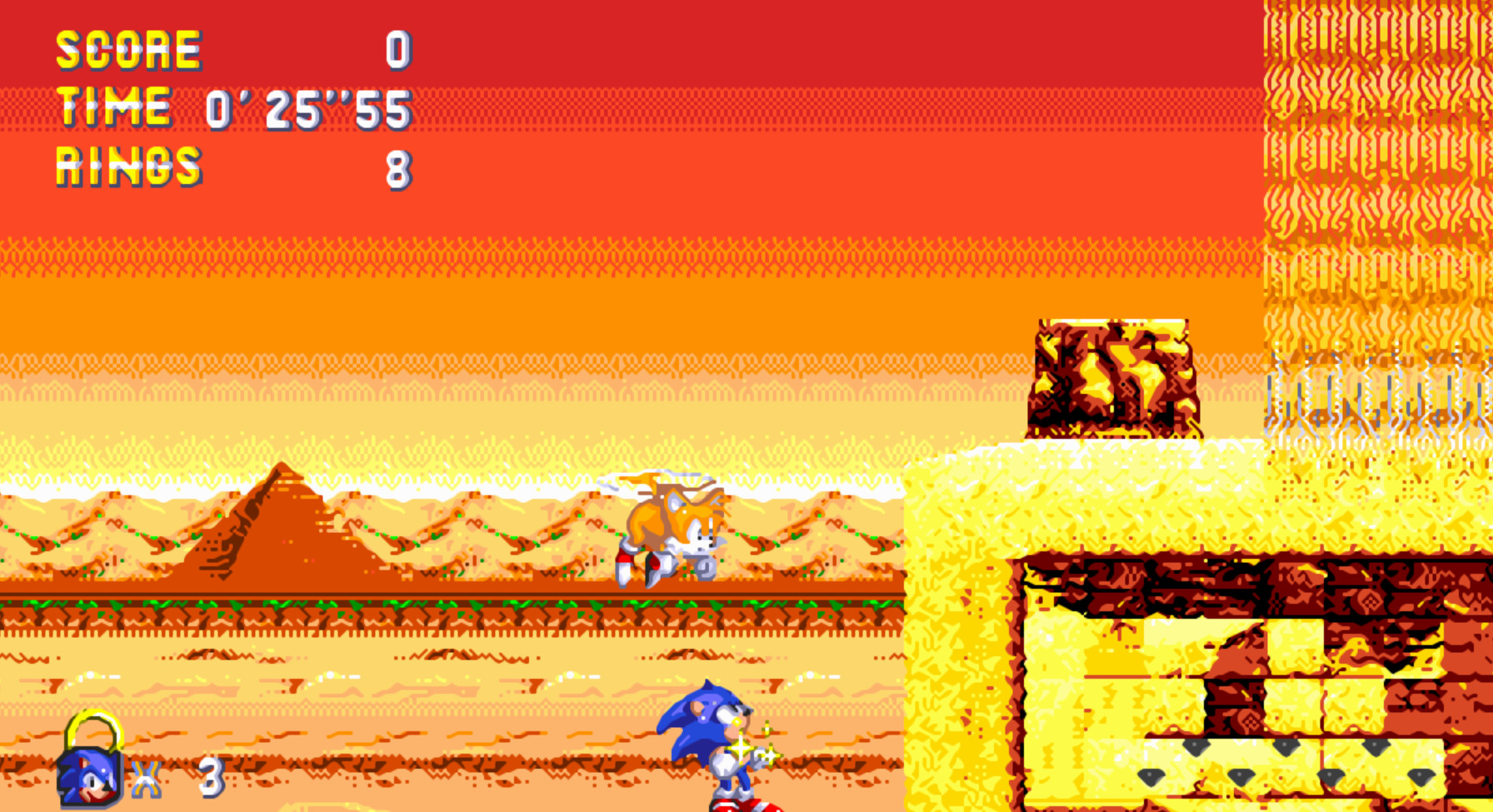 Improved Sandopolis Sunset Mod for Sonic 3 A.I.R. | S3AIR Mods