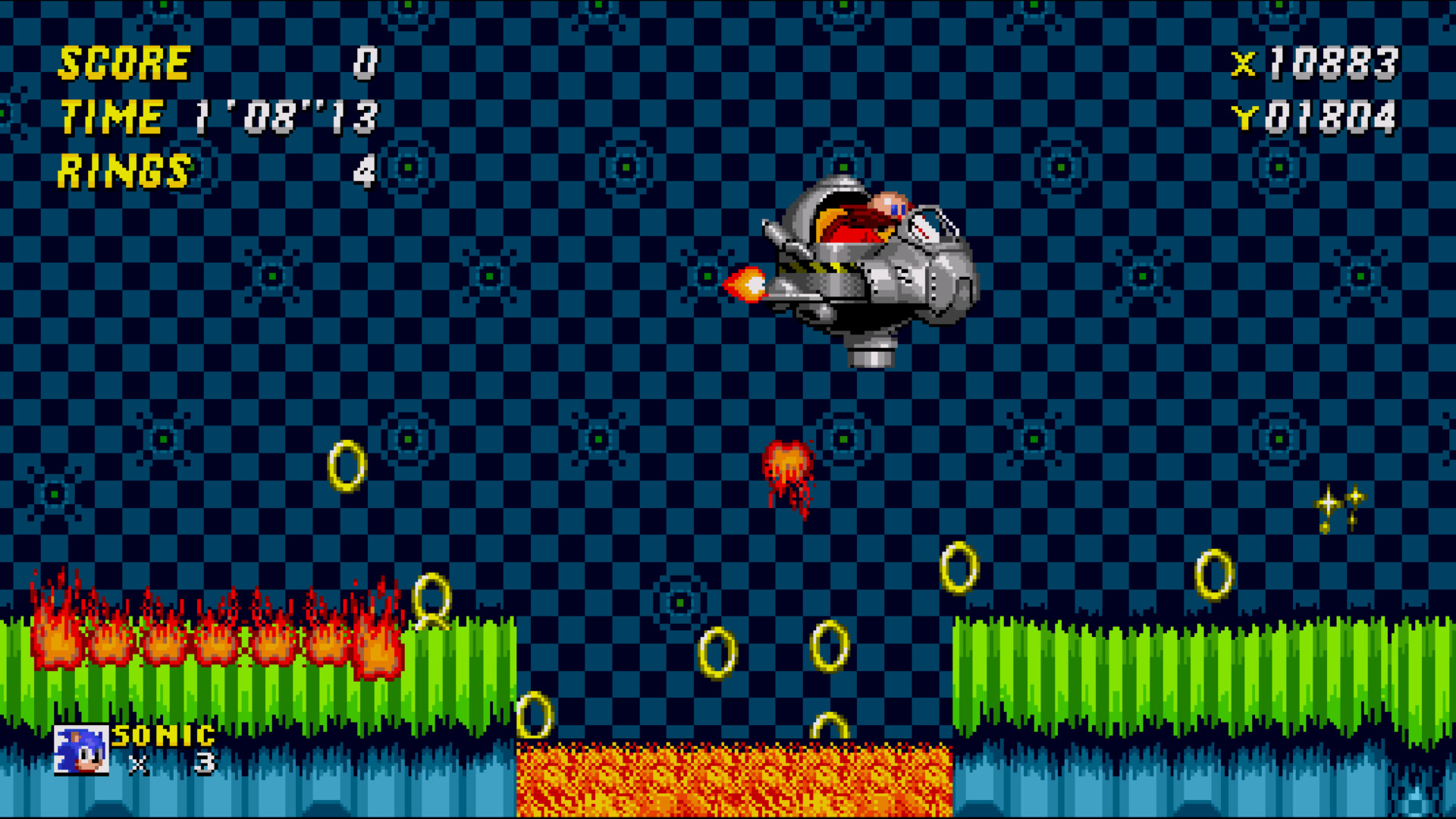 Marble Zone Boss as Hill Top Zone Act 1 Boss Mod for Sonic The Hedgehog ...