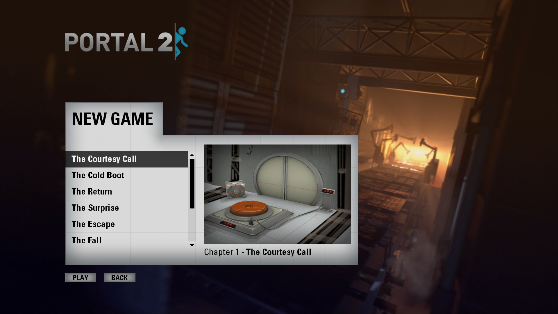 Portal 2 chapters replacement Mod for Portal 2 | P2 Mods