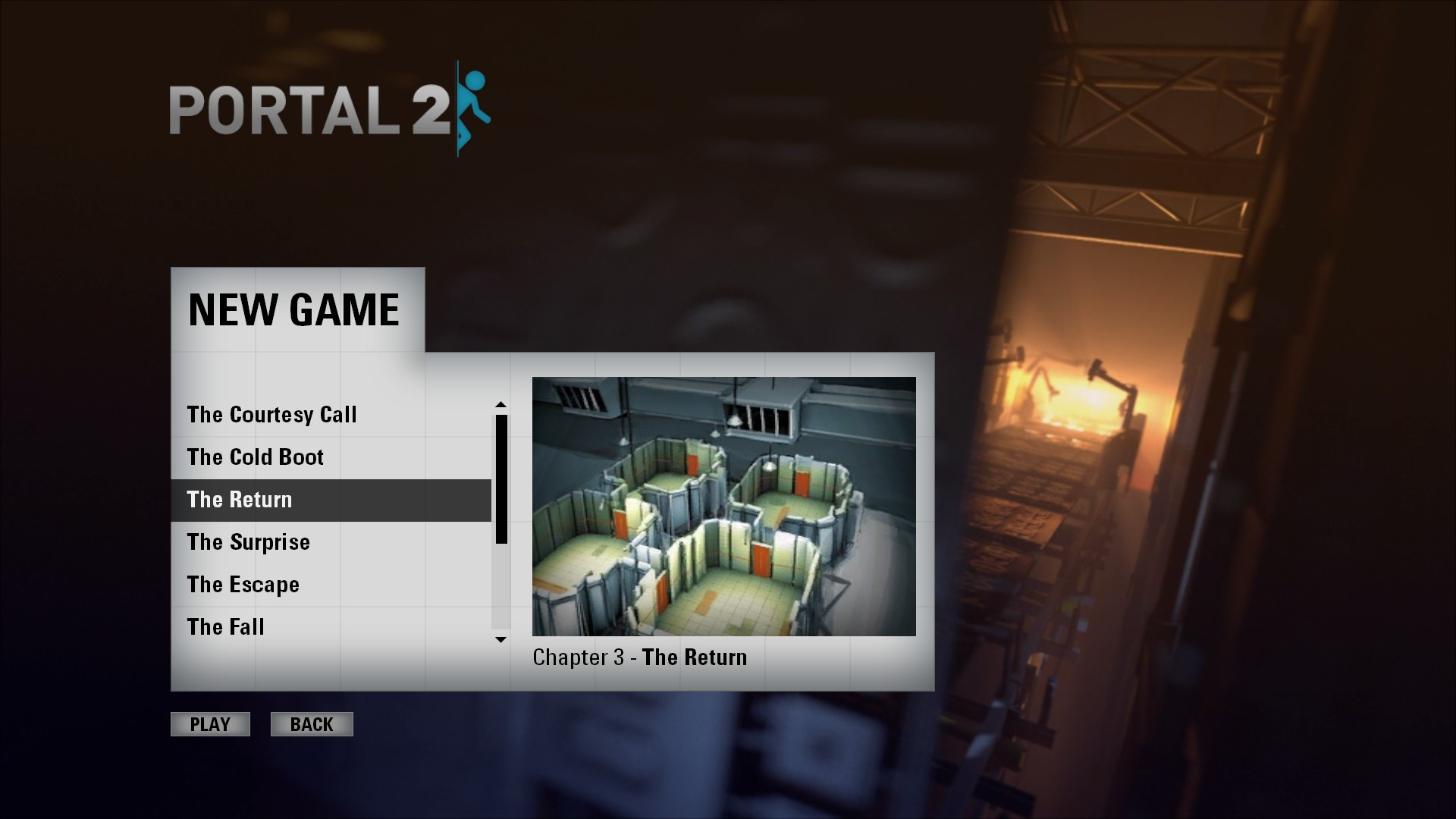 Portal 2 chapters replacement Mod for Portal 2 | P2 Mods