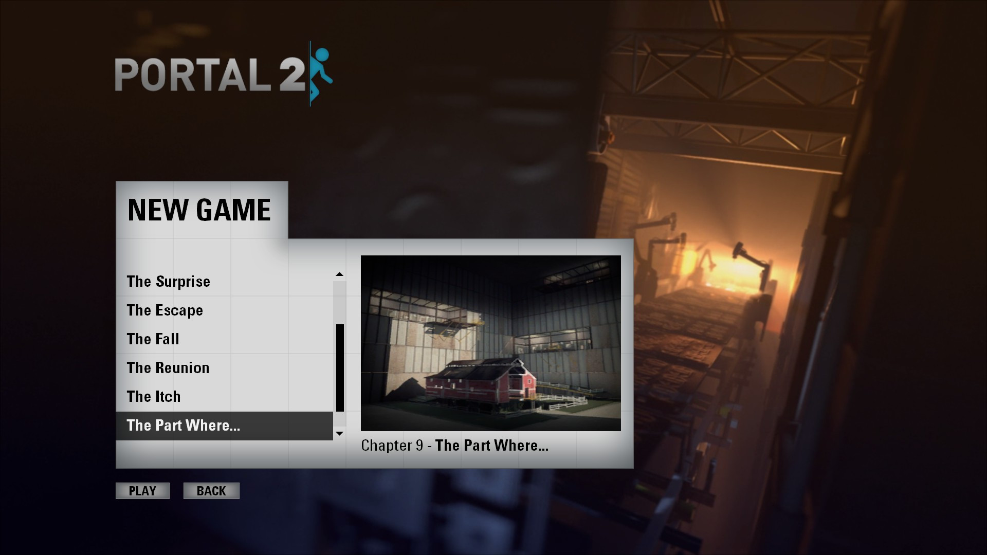 Portal 2 chapters replacement Mod for Portal 2 | P2 Mods