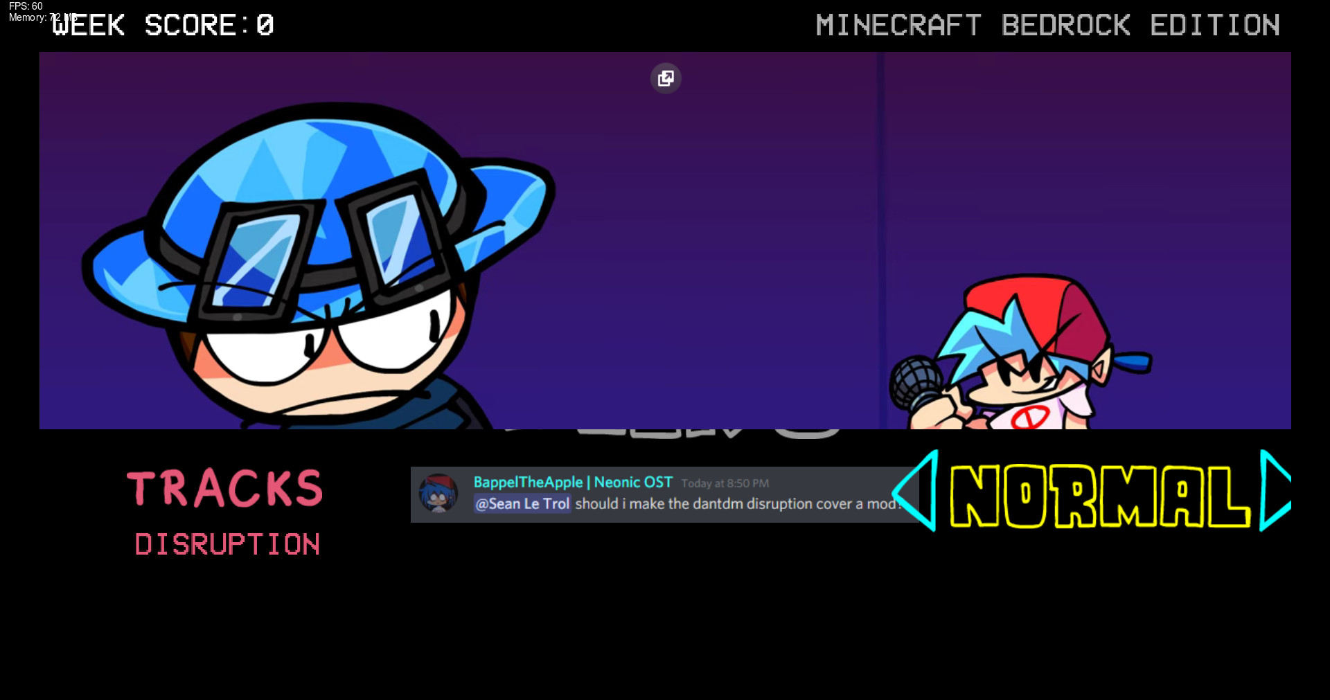 Disruption DanTDM Cover Mod for Friday Night Funkin' | FNF Mods