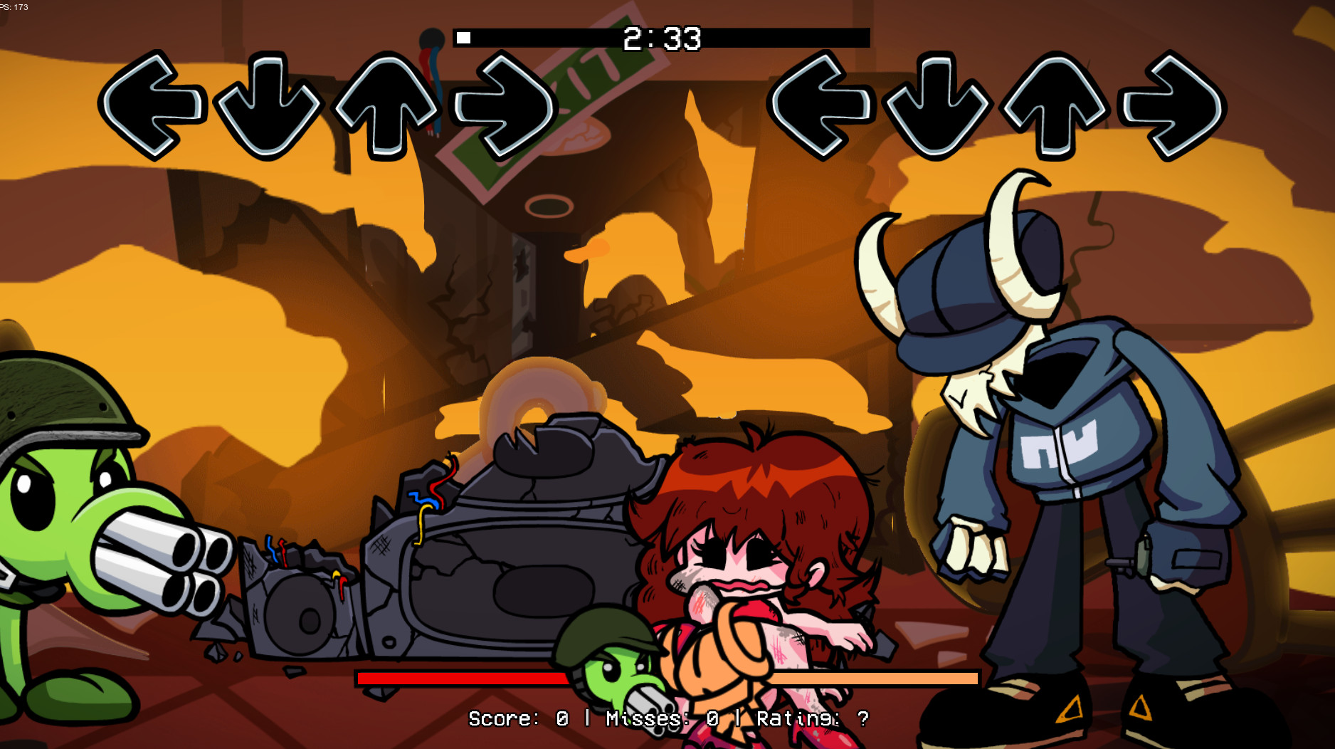 Genocide x Badbash Gatling VS Tabi [Friday Night Funkin'] [Mods]