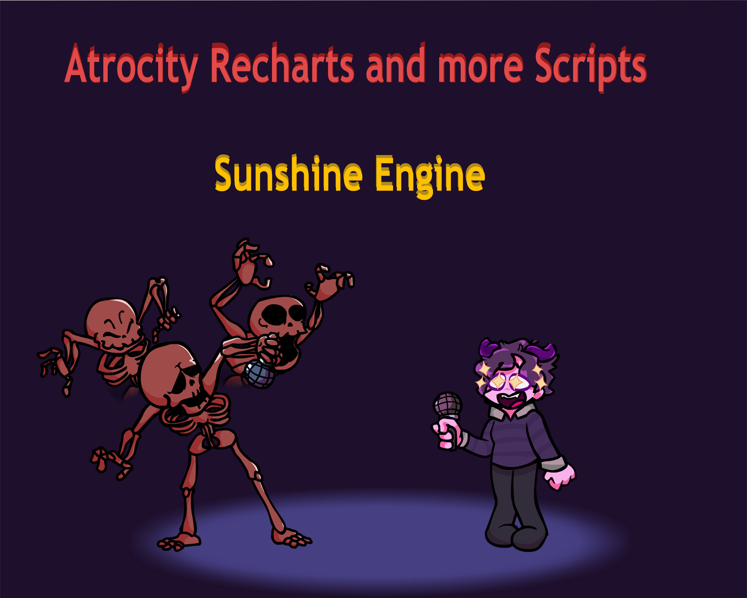 FNF Atrocity Rechart and Others | Sunshine Engine Mod for Friday Night Funkin' | FNF Mods