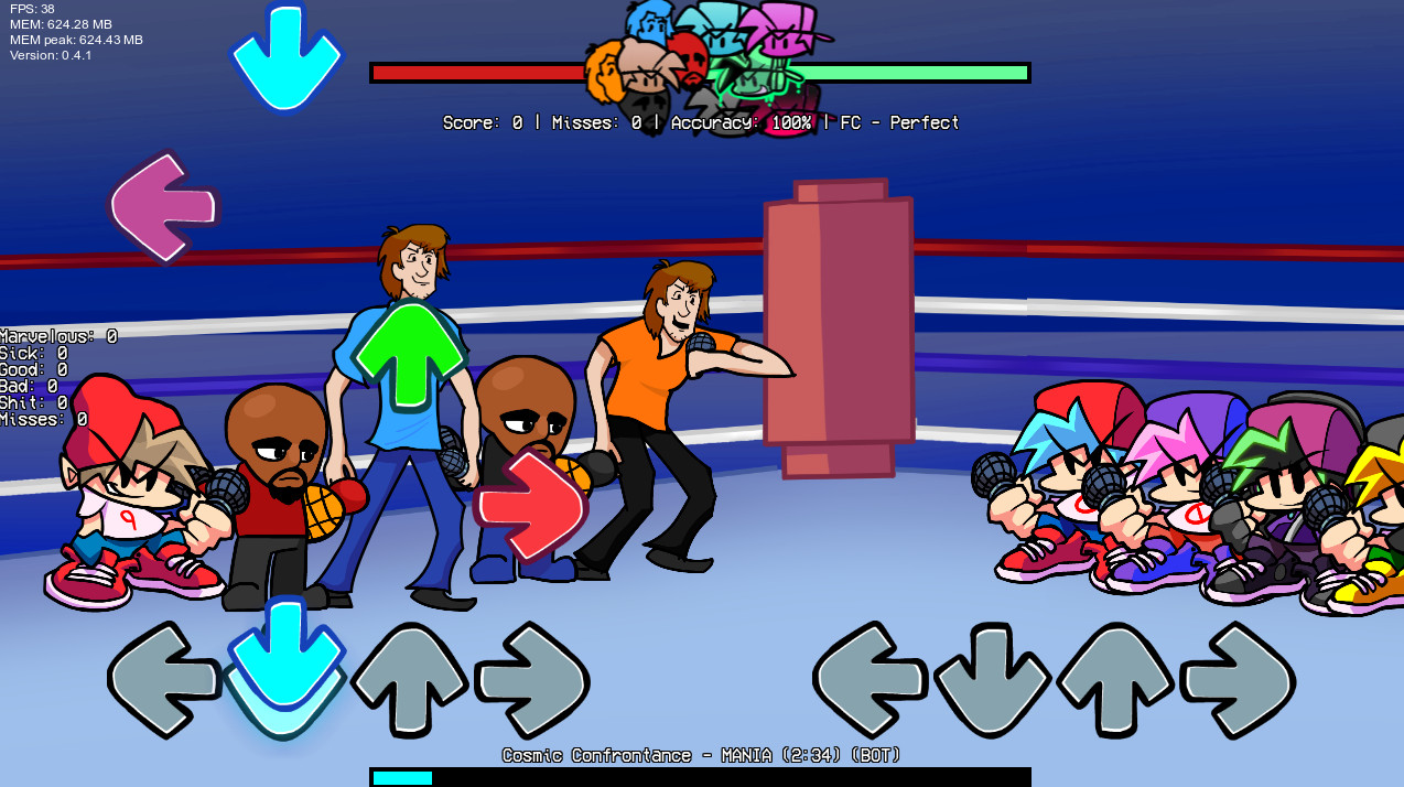 Ronezkj15 & Spurk FNF MANIA rechart Mod for Friday Night Funkin' | FNF Mods