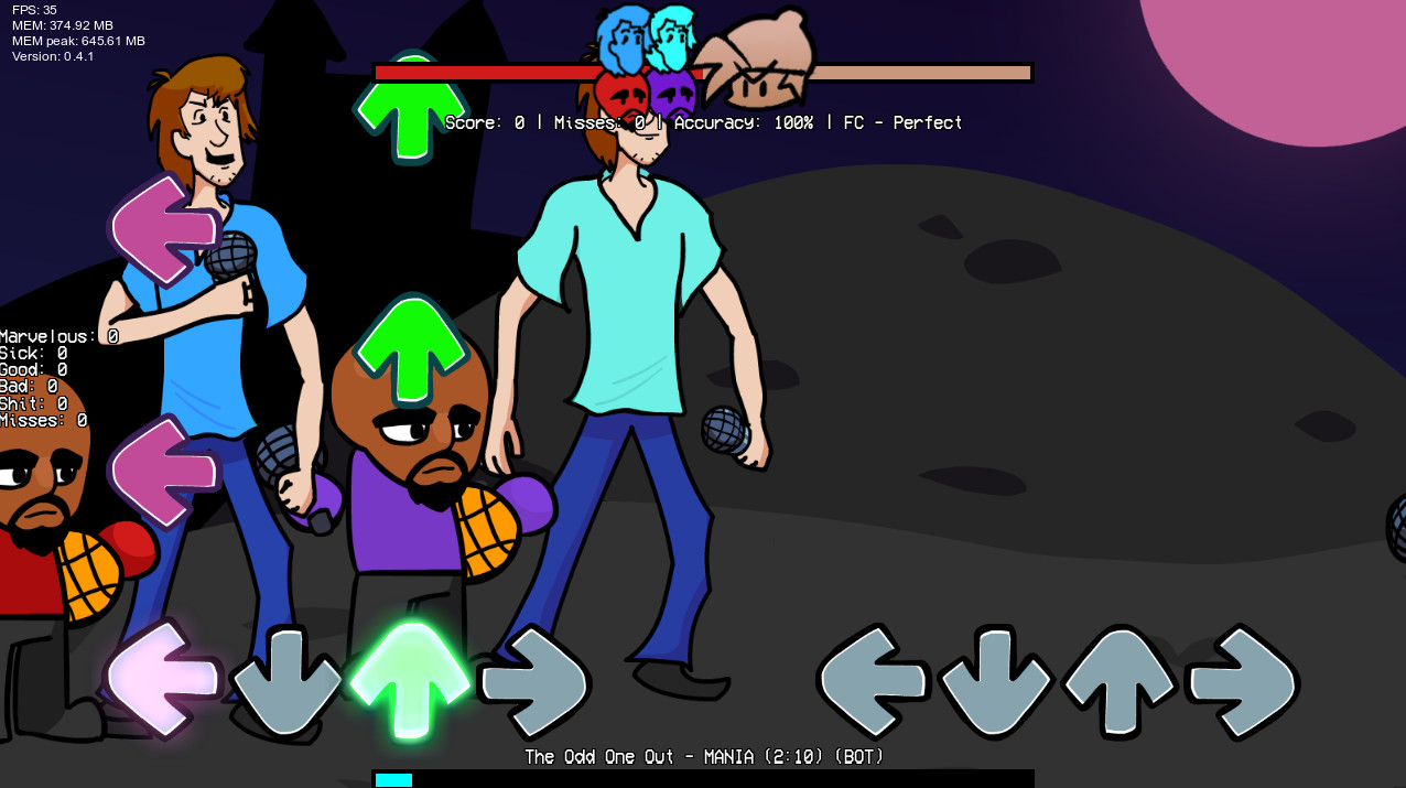 Ronezkj15 & Spurk FNF MANIA rechart Mod for Friday Night Funkin' | FNF Mods