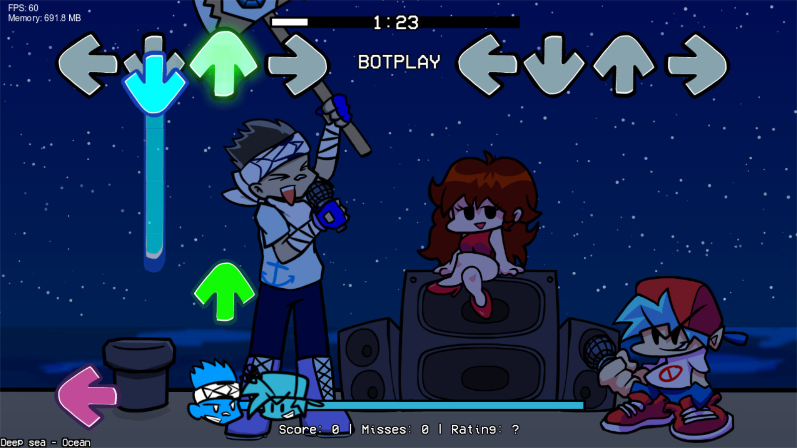 FNF vs Luke=J=Break Midsummer Harbor[v1.0] [Friday Night Funkin'] [Mods]