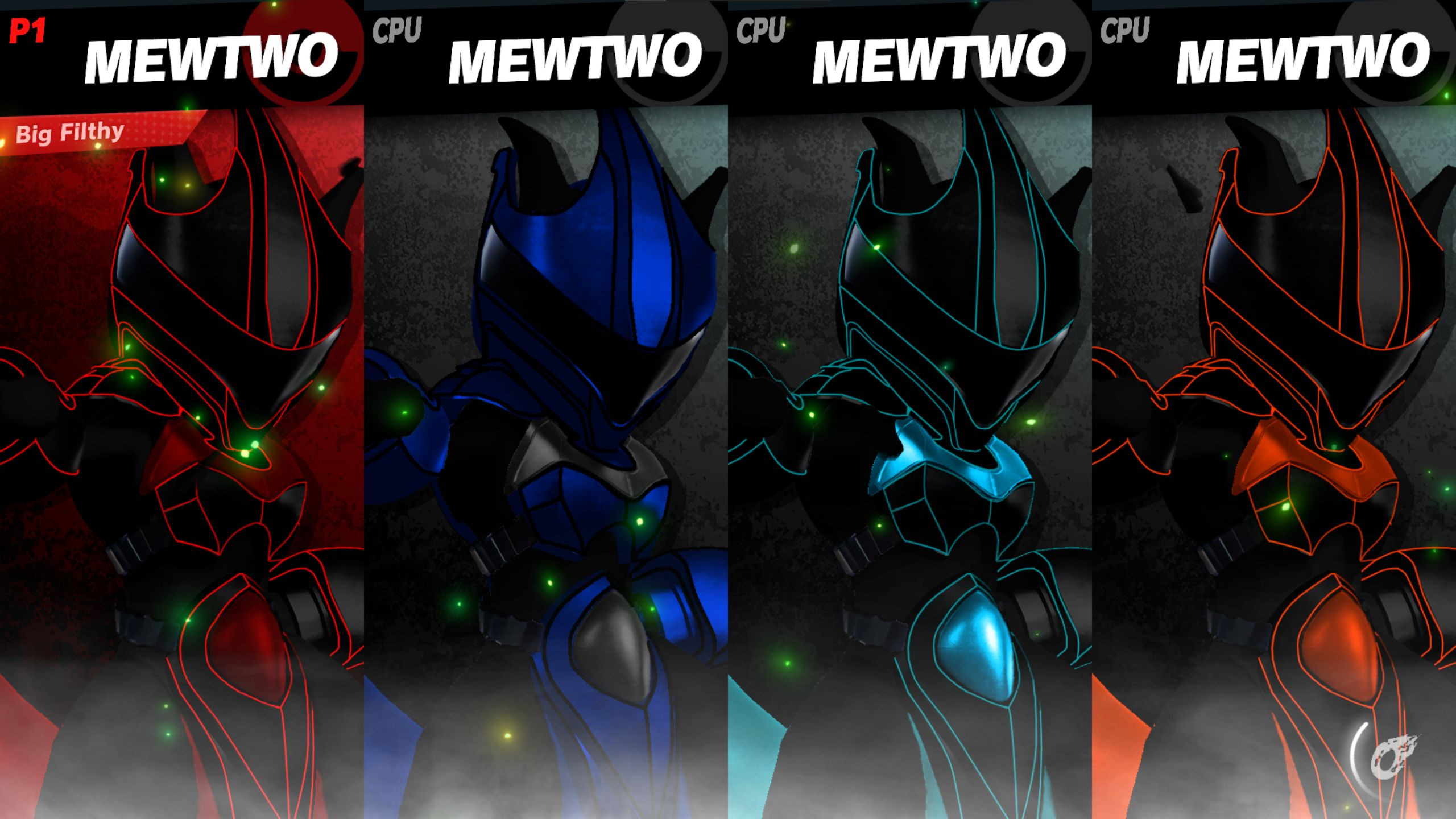 Armored Mewtwo Cyber Recolors Mod for Super Smash Bros. Ultimate | SSBU ...