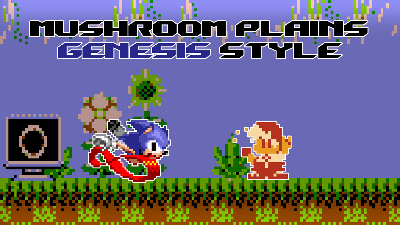 Mushroom Plains - Genesis Style Mod for Friday Night Funkin' | FNF Mods