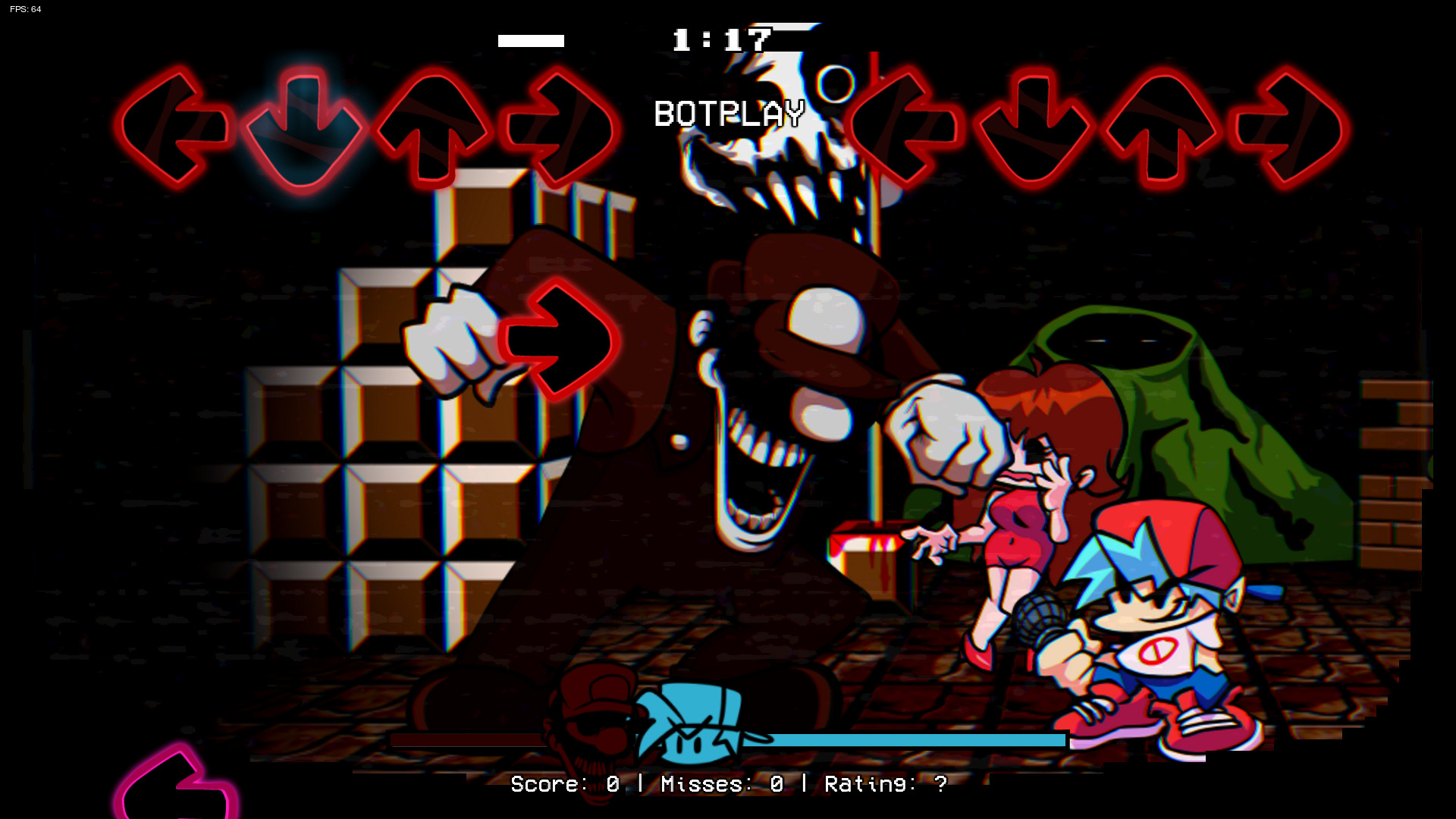 FNF Mario's Madness But "POWERDOWN" Has New Music. Mod for Friday Night ...