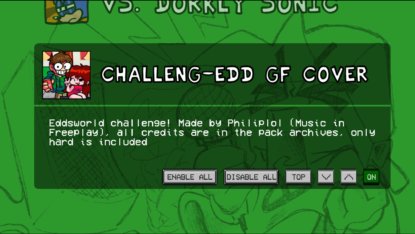 FNF' Challeng-Edd: GF Cover Mod for Friday Night Funkin' | FNF Mods