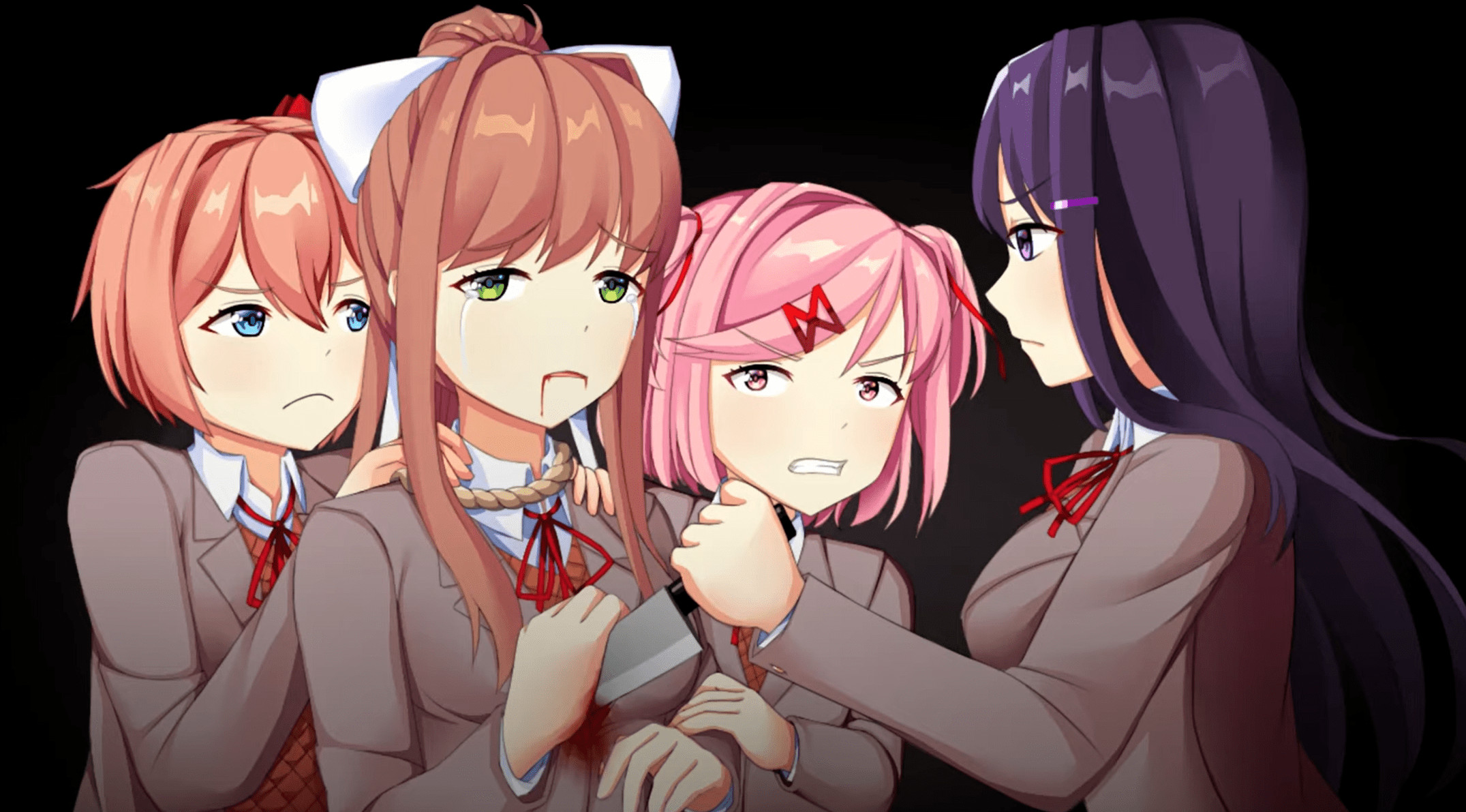 Monika's nightmare (NOT MONIKA AND LUNATIC) [Friday Night Funkin'] [Mods]