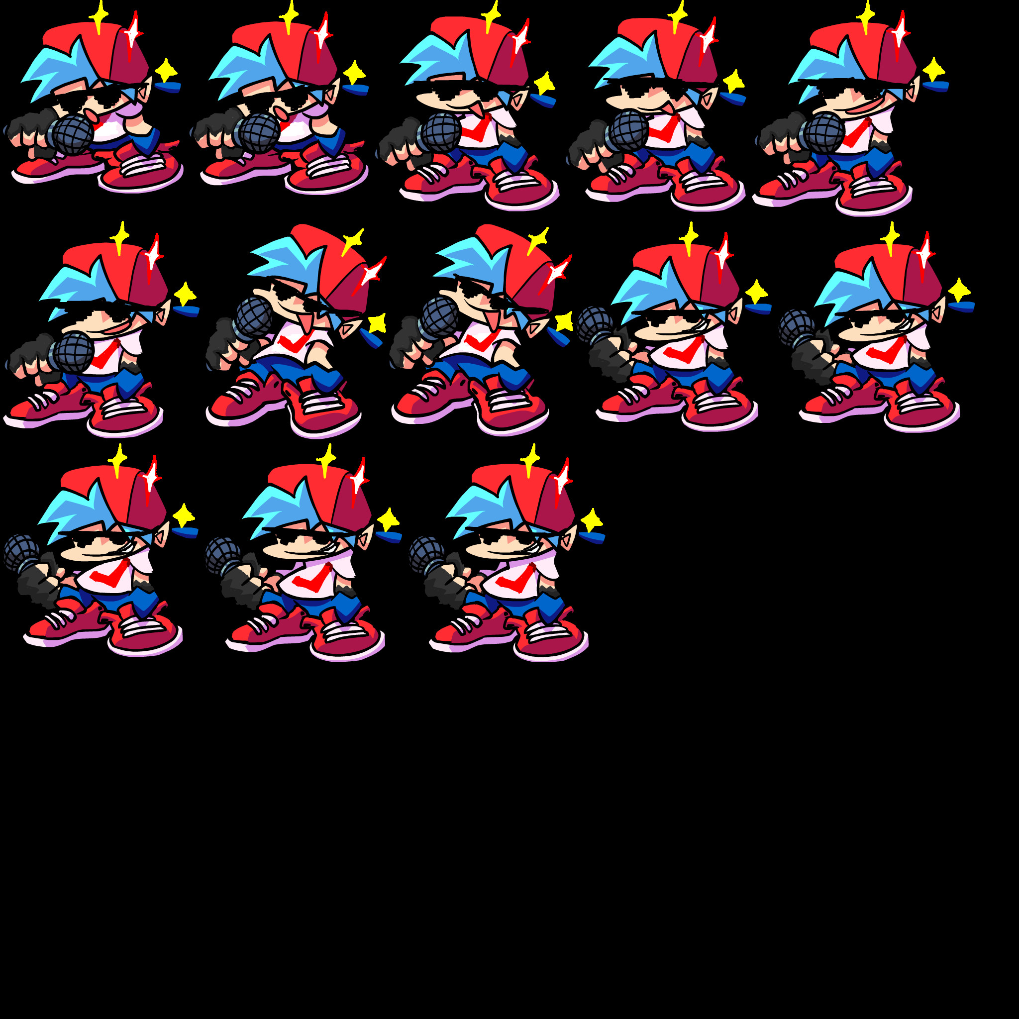 Boyfriend Cool Skin Mod for Friday Night Funkin' | FNF Mods