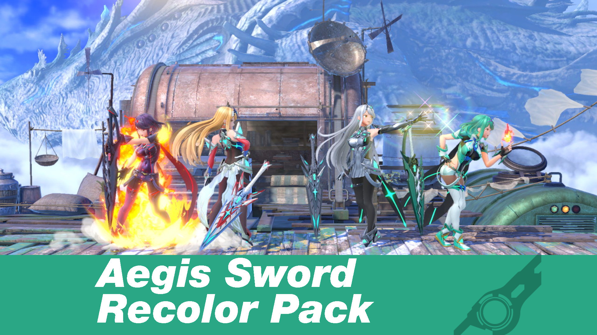 Aegis Sword Recolors Mod for Super Smash Bros. Ultimate | SSBU Mods