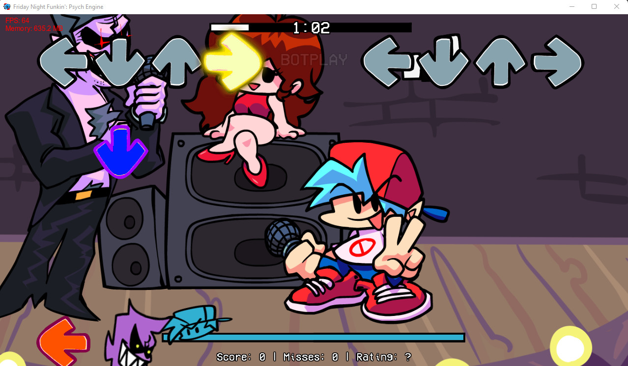 FNF Psych Engine With D&B Golden Apple Icon Bounce Mod for Friday Night Funkin' | FNF Mods