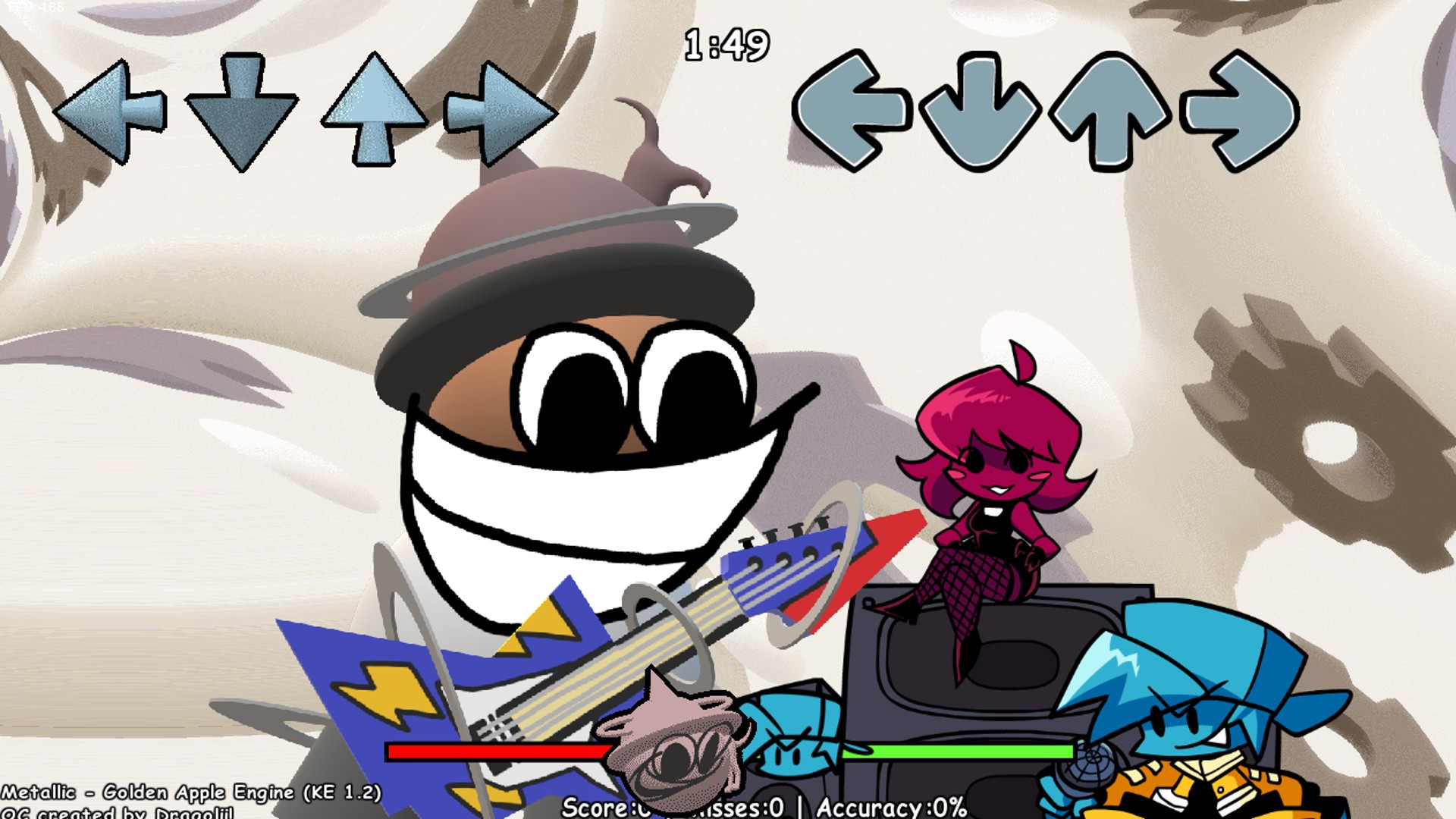 --Golden Apple Minus-- Mod for Friday Night Funkin' | FNF Mods