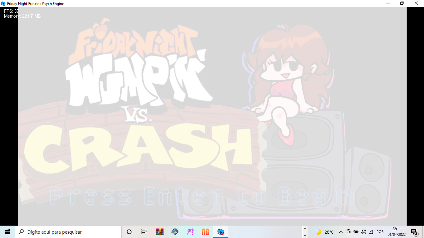 Fnf Vs Crash Psych Engine Port Mod for Friday Night Funkin' | FNF Mods