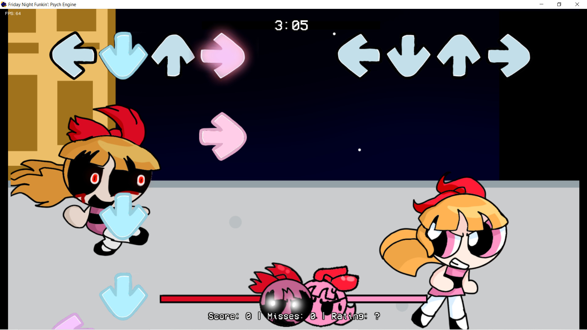 Blossom.Exe Over Monika Cys Mod for Friday Night Funkin' | FNF Mods