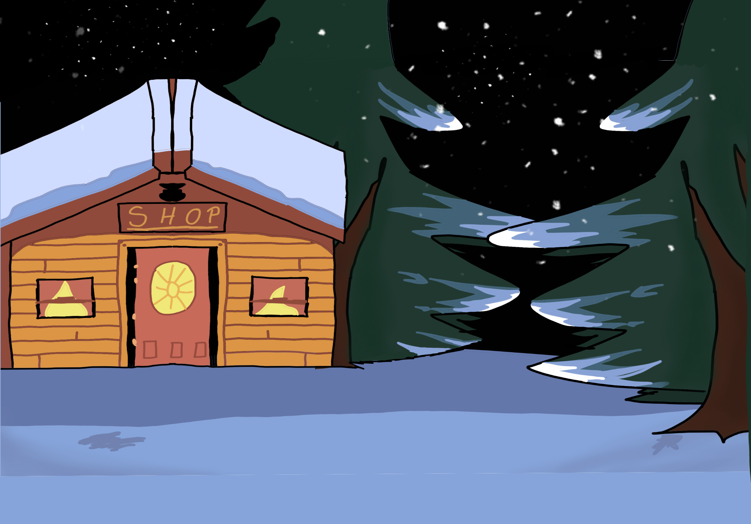 Fnf Snowdin Showdown! Mod for Friday Night Funkin' | FNF Mods