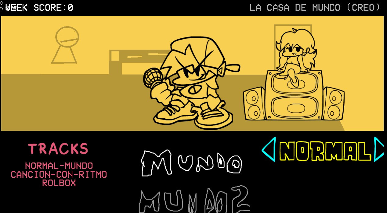 FNF vs Mundo World V2 [Friday Night Funkin'] [Mods]