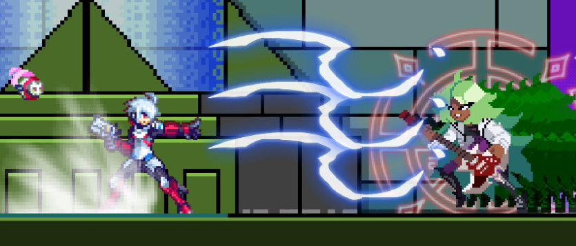 Copen (Azure Striker Gunvolt) CMC+ v7 Mod for Super Smash Bros. Crusade ...