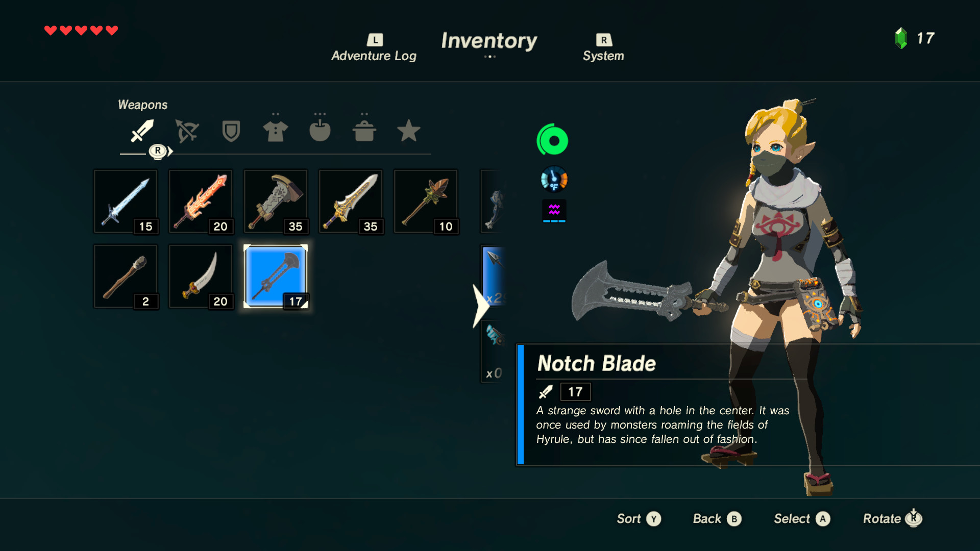 [Weapons+] Notch Blade (Standalone) Mod for The Legend of Zelda: Breath ...