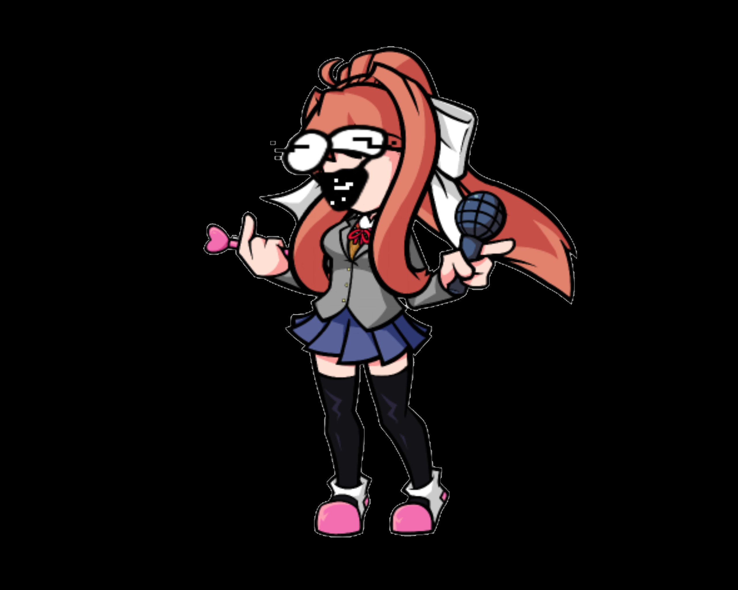 Monika pibby corrupted for psych engine Mod for Friday Night Funkin ...