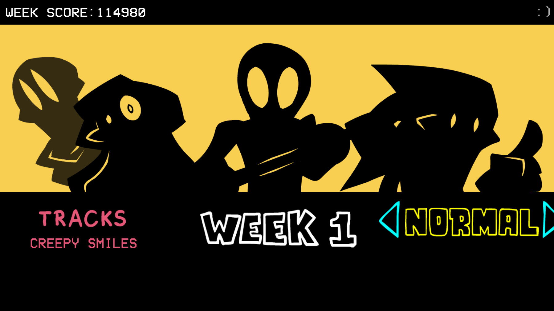 CREEPY SMILES - Unused FNF: Boss Rush Song Mod for Friday Night Funkin ...